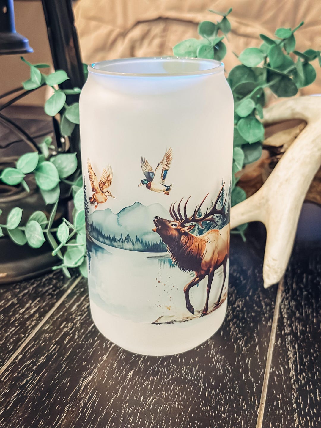 ELK NATURE Can Glass – Nature-inspired Drinkware, Mallard, Ducks ...