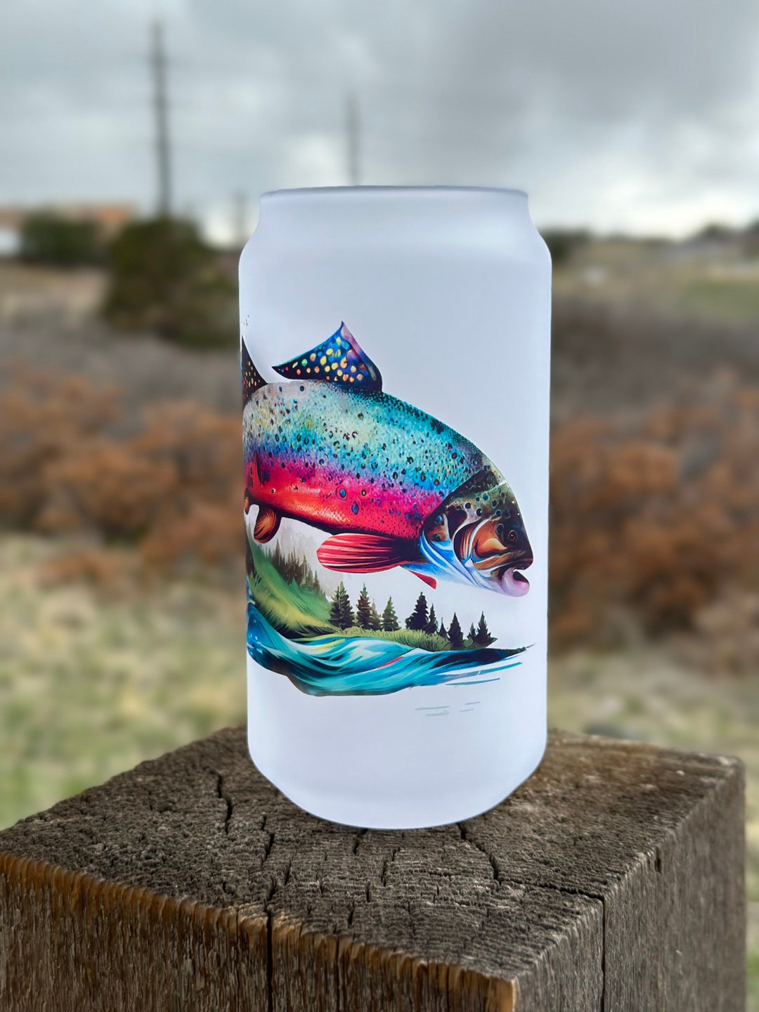 Personalized Adventure Glass 18 Oz. Pint, Beer Can Glass, Fly Fishing ...