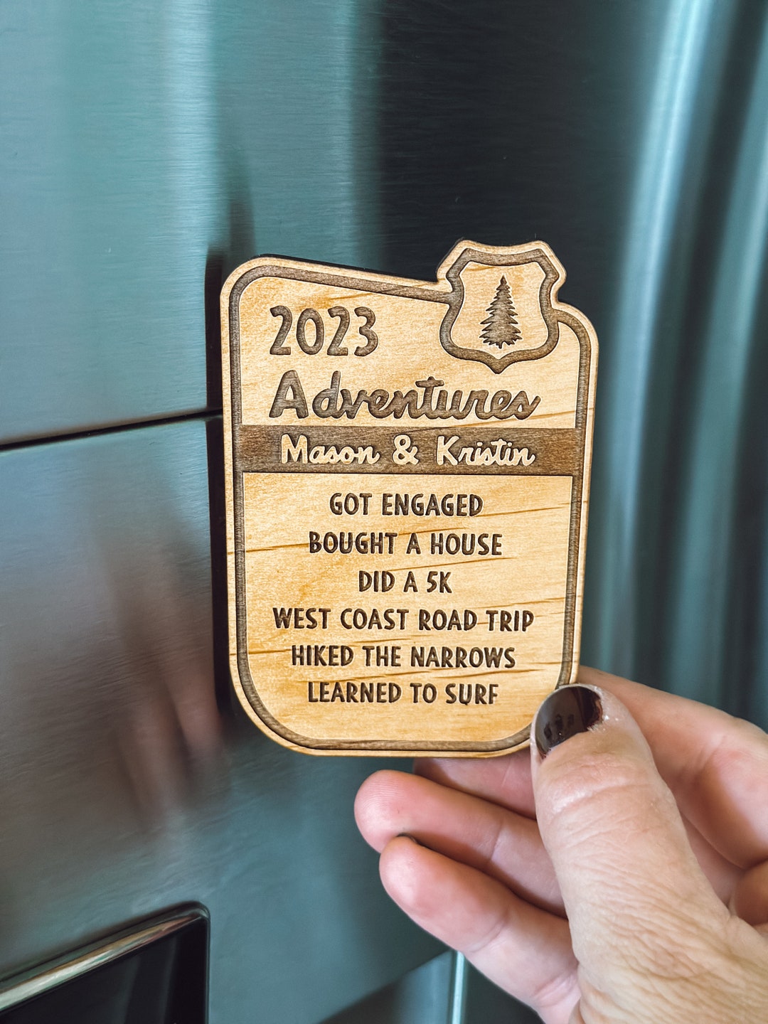 Personalized Adventure Magnet -personalized Gifts, National Park, Wilde ...