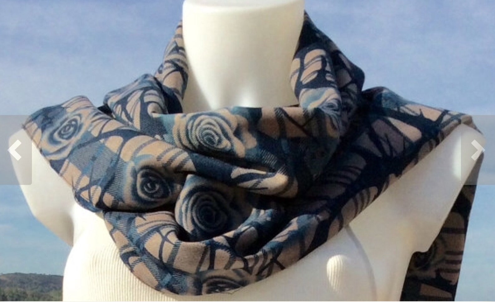 Bufandas bufanda de doble capa bufanda de otoño bufandas - Etsy España