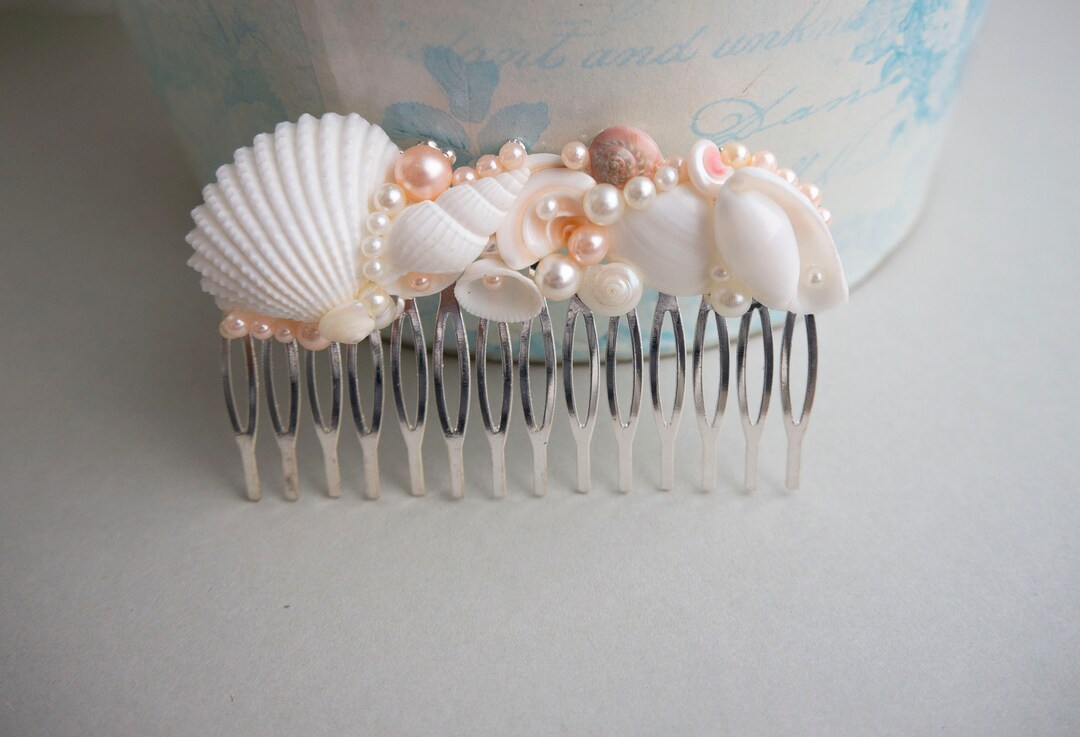 Beach Hair Comb, Nautical Wedding, Beach Hair Accessory, Seashell Hair ...