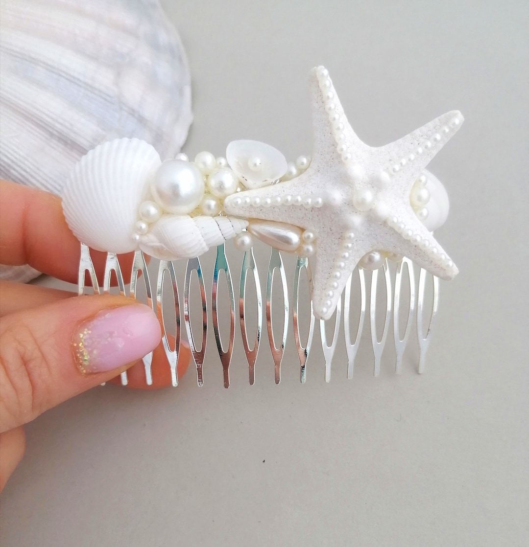 Sea Shell Hair Comb Beach Wedding Beach Hair Accessory,seashell Hair ...