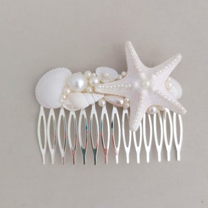 Sea Shell Hair Comb, Beach Wedding Beach Hair Accessory, Seashell Hair ...