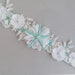 Shell Bridal Sash, Beach Wedding Sash,turquoise Sash,aqua Mint Belt ...