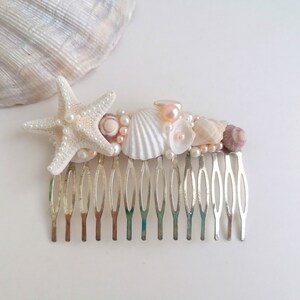 Pink Hair Comb, Nautical Wedding, Beach Hair Accessory, Seashell Hair ...