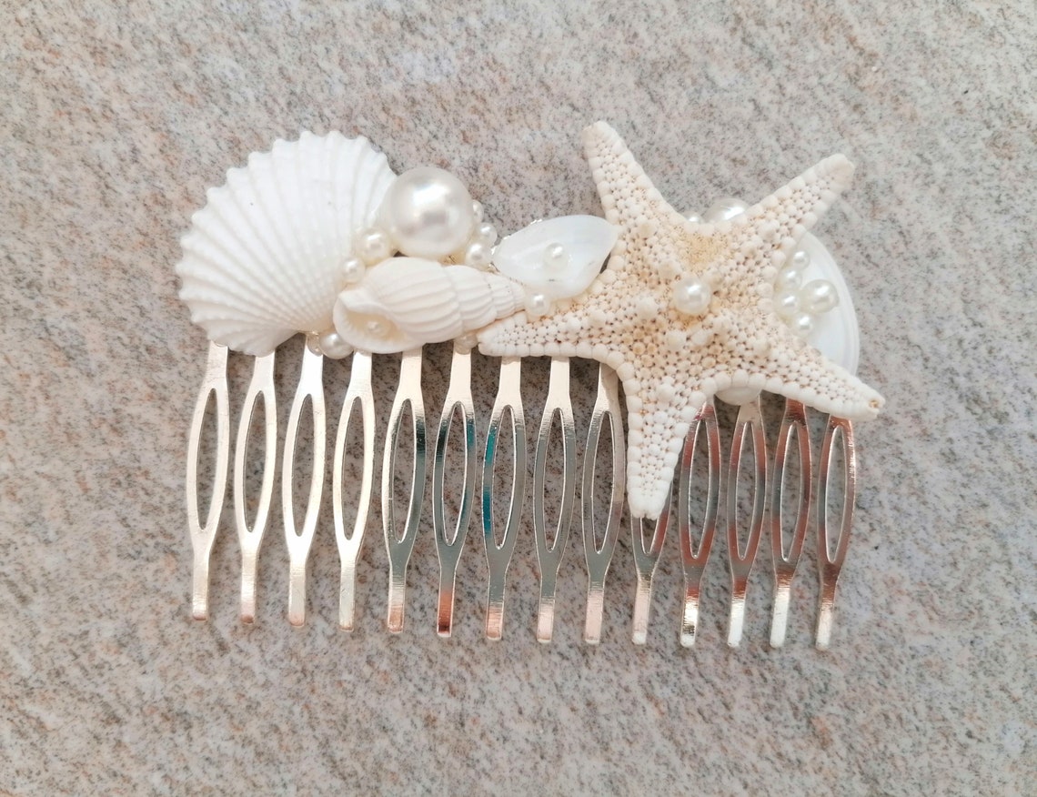 Sea Shell Hair Comb Beach Wedding Beach Hair - Etsy