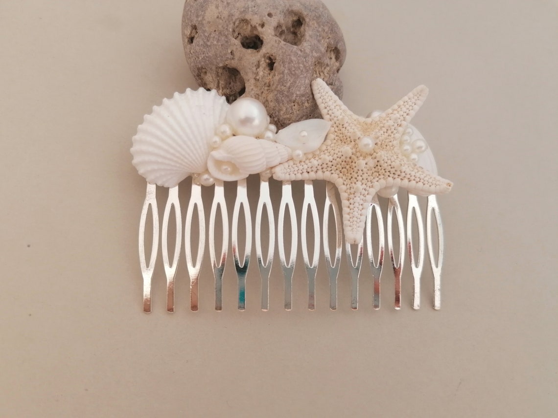 Sea Shell Hair Comb Beach Wedding Beach Hair - Etsy