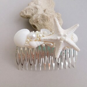 Sea Shell Hair Comb, Beach Wedding Beach Hair Accessory, Seashell Hair ...