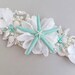 Shell Bridal Sash, Beach Wedding Sash,turquoise Sash,aqua Mint Belt ...