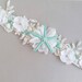 Shell Bridal Sash, Beach Wedding Sash,turquoise Sash,aqua Mint Belt ...