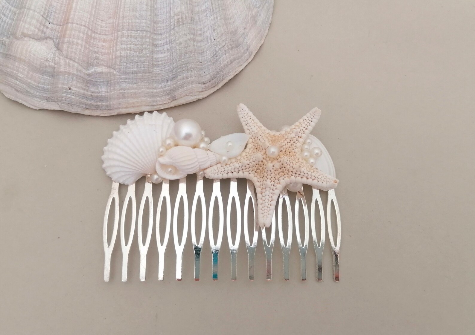 Sea Shell Hair Comb Beach Wedding Beach Hair - Etsy