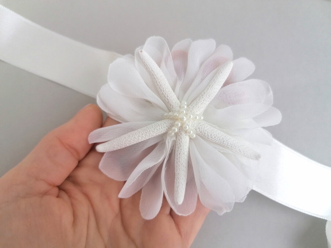 Seashell Bridal Sash, Beach Wedding Sash, Bridal Sash, Ivory Belt ...