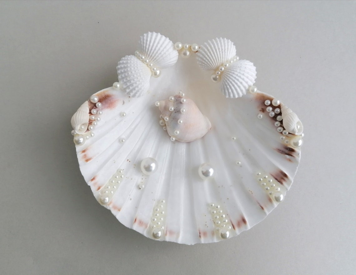Wedding Ring Holder Seashell Ring Holder Sea Shell Ring - Etsy