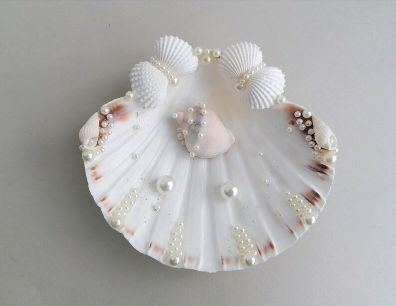 Wedding Ring Holder Seashell Ring Holder Sea Shell Ring - Etsy