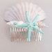 Shell Hair Comb,aqua Blue Beach Wedding Beach Hair Accessory,seashell ...