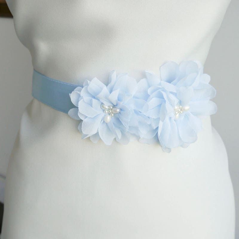 Blue Bridal Sash - Etsy