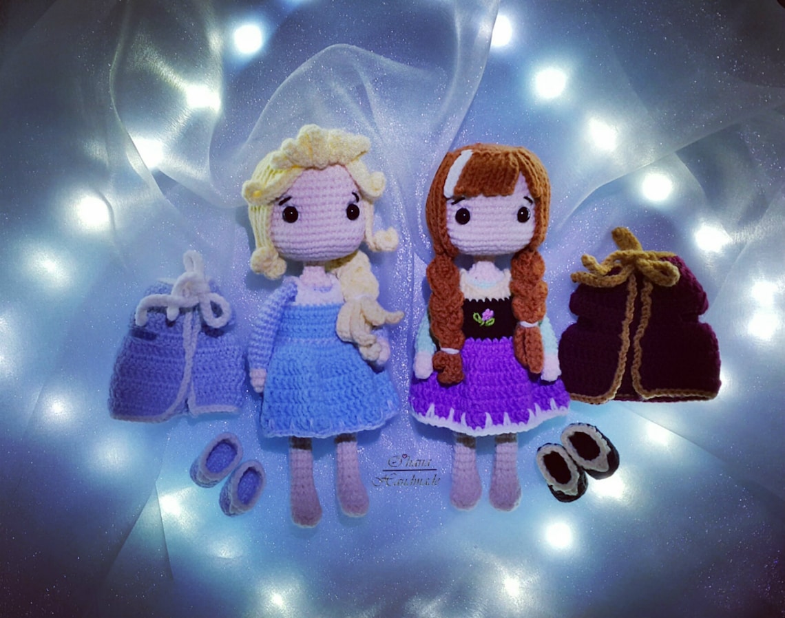Elsa and Anna Pattern - Etsy