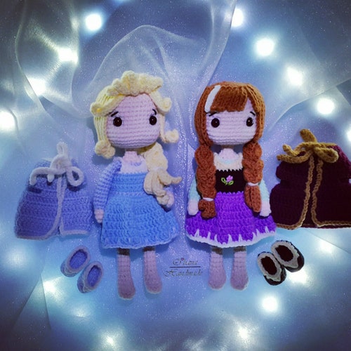 Elsa and Anna Pattern - Etsy UK