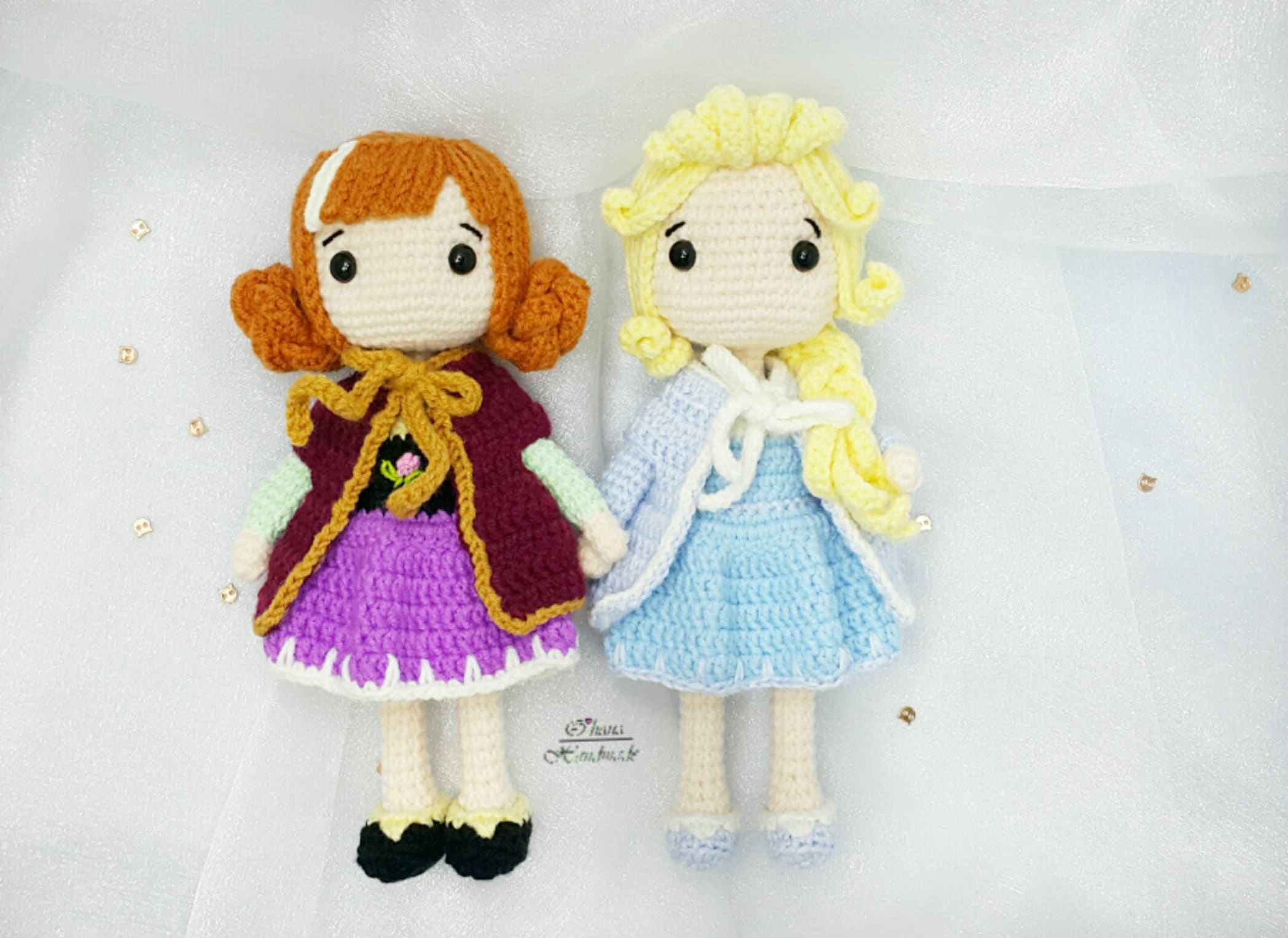 Elsa and Anna Pattern - Etsy UK