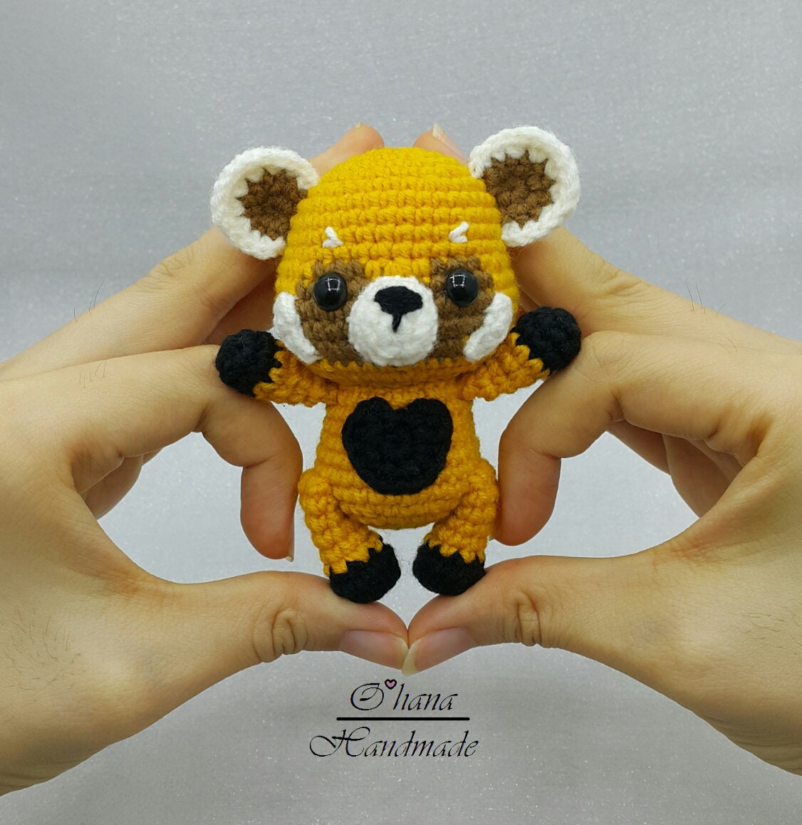 Little Red Panda Pattern -languages:english (US) and Spanish - Etsy