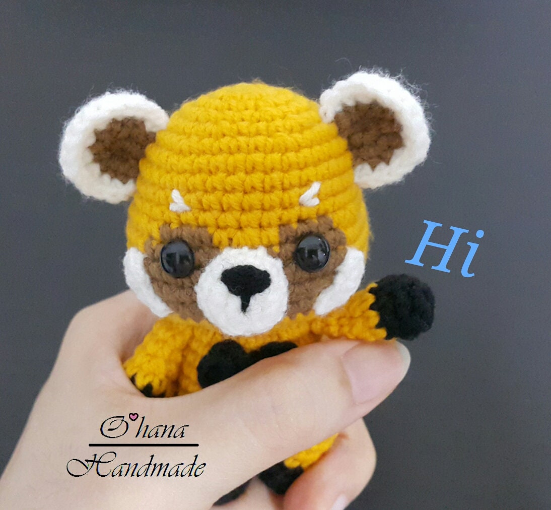 Little Red Panda Pattern -languages:english (US) and Spanish - Etsy