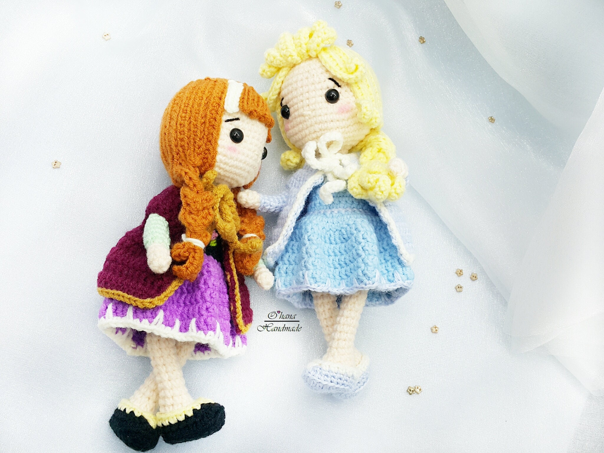 Elsa and Anna Pattern - Etsy
