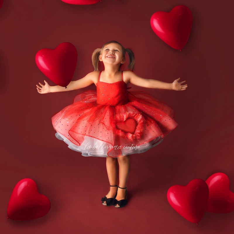 Red Heart Dress - Etsy