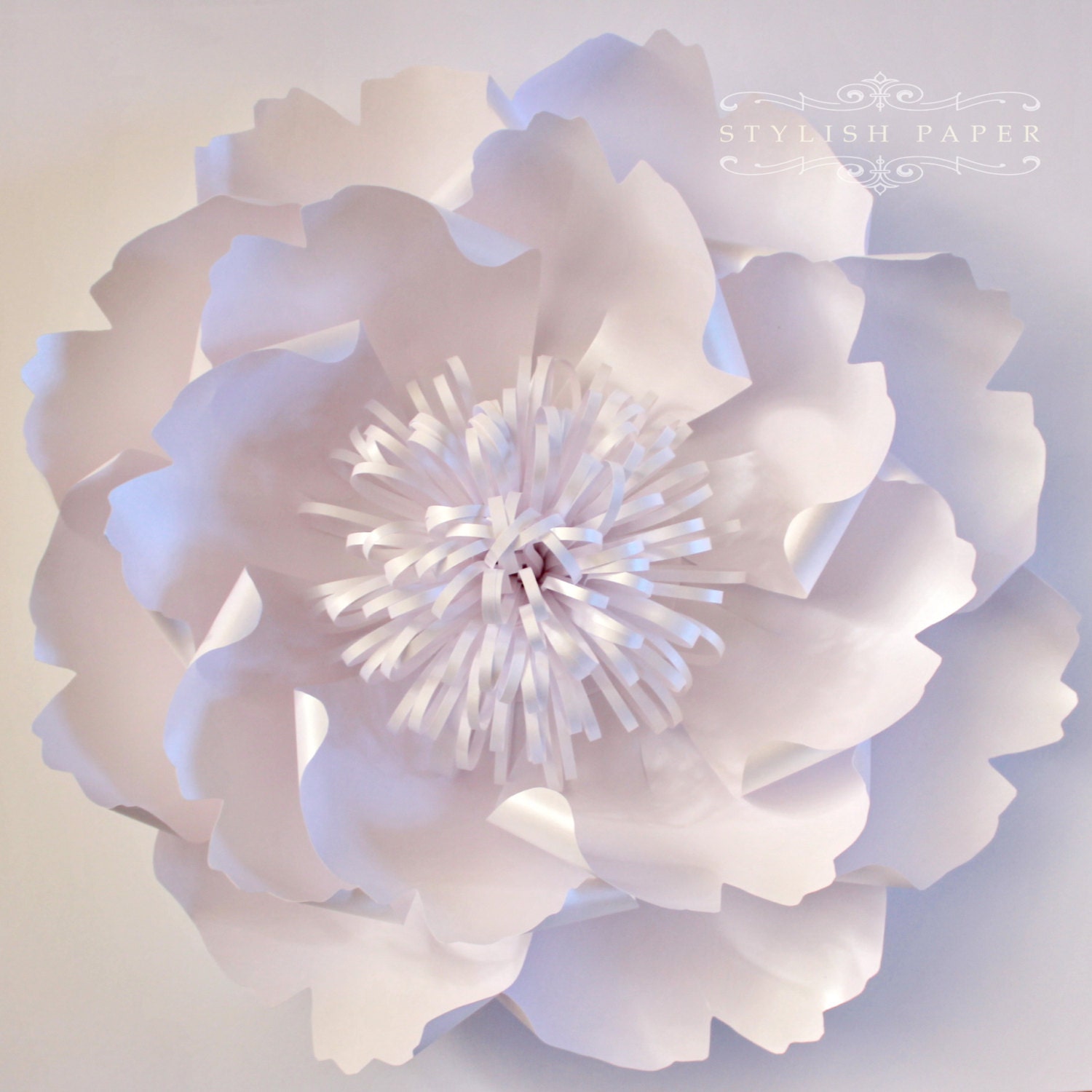 Luxury Shimmer Paper Flower Large paper flower Flower | Etsy