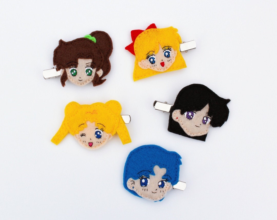 Anime Girl Hair Clips - Etsy