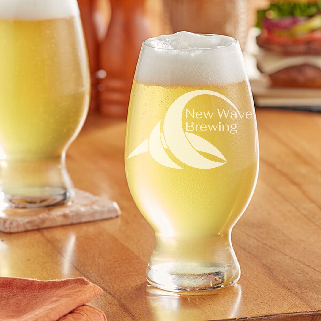 Wheat Beer Glass - 23oz - Personalized, Engraved - Monogram, Initials ...