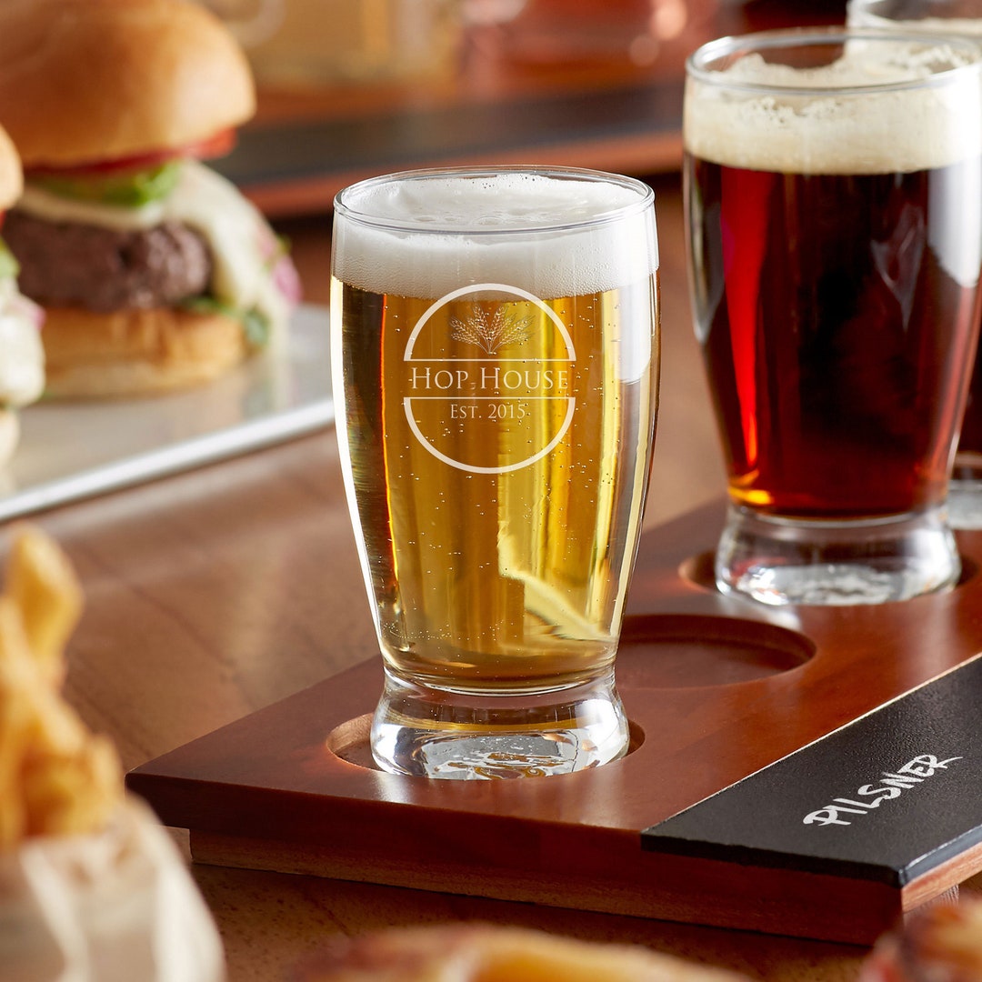Beer Taster Glass, 5 Oz. Sampler Glass for Beer Flight - Personalized ...