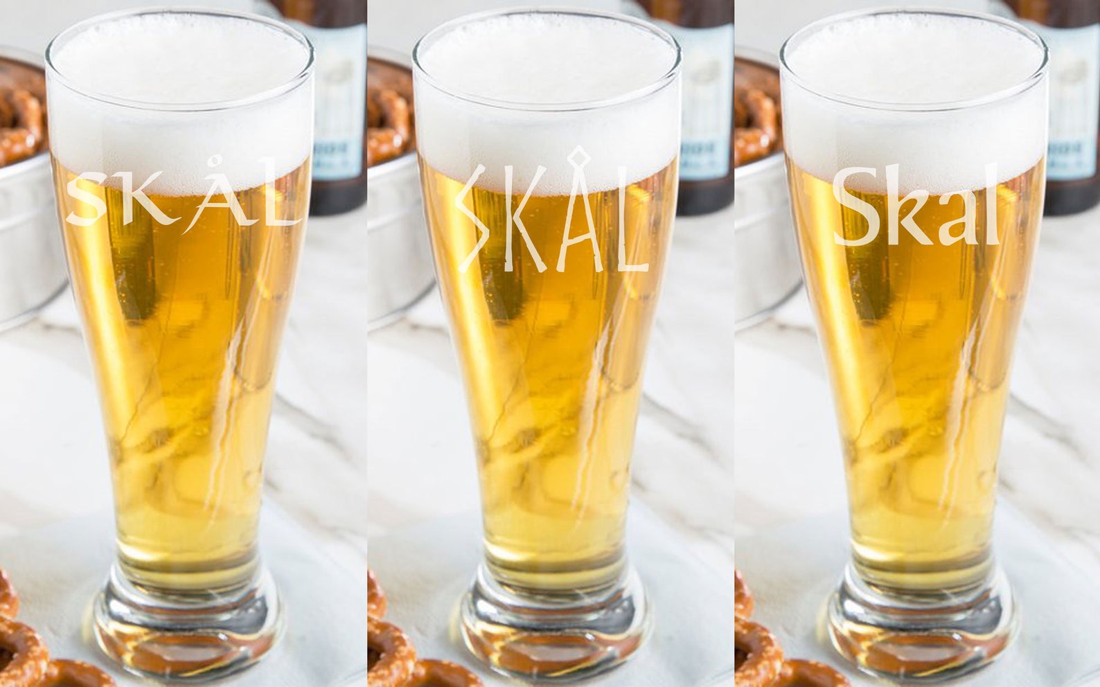 Skal Norse Toast Beer Glass, Norwegian Gift Glass (multiple Glass ...