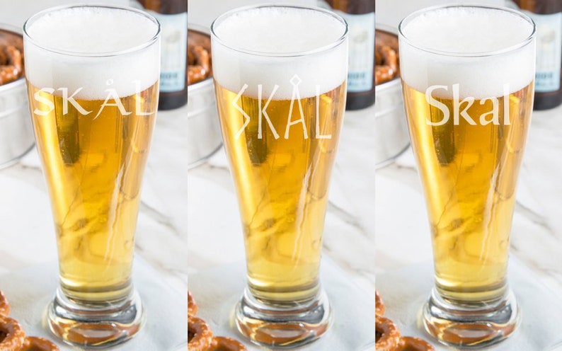 Skal Norse Toast Beer Glass, Norwegian Gift Glass (multiple Glass ...