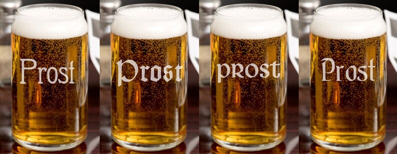Prost German Toast Beer Glass German Gift Glass multiple - Etsy UK