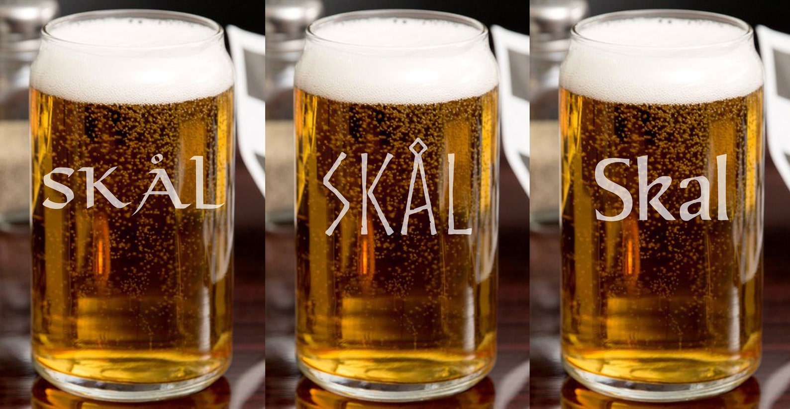 Skal Norse Toast Beer Glass Norwegian Gift Glass multiple - Etsy