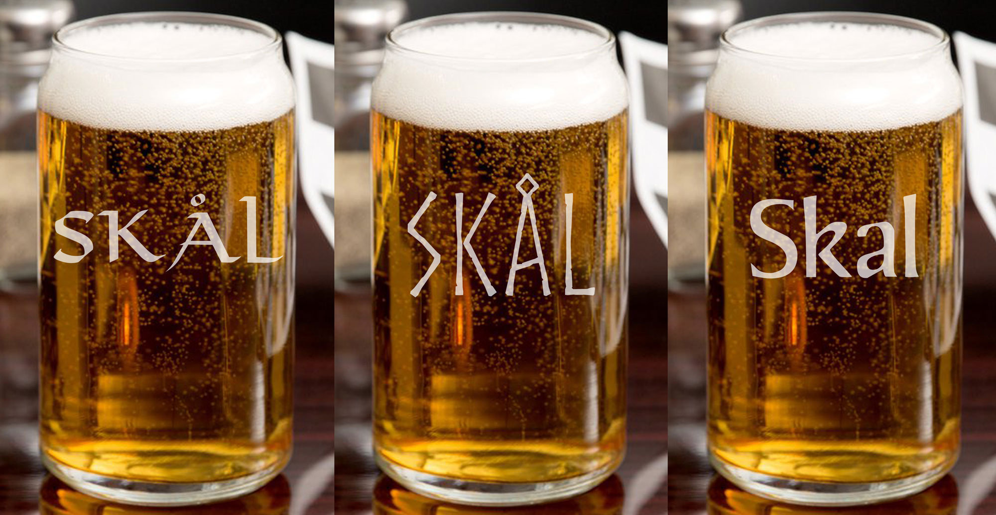 Skal Norse Toast Beer Glass, Norwegian Gift Glass (multiple Glass ...