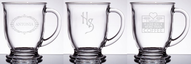 Coffee Mug Extra Large Glass 16 Oz. Personalized Engraved - Etsy