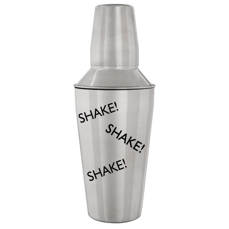 Personalized Cocktail Shaker Stainless Steel Personalized - Etsy