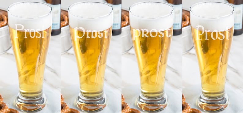 Prost German Toast Beer Glass German Gift Glass multiple - Etsy UK