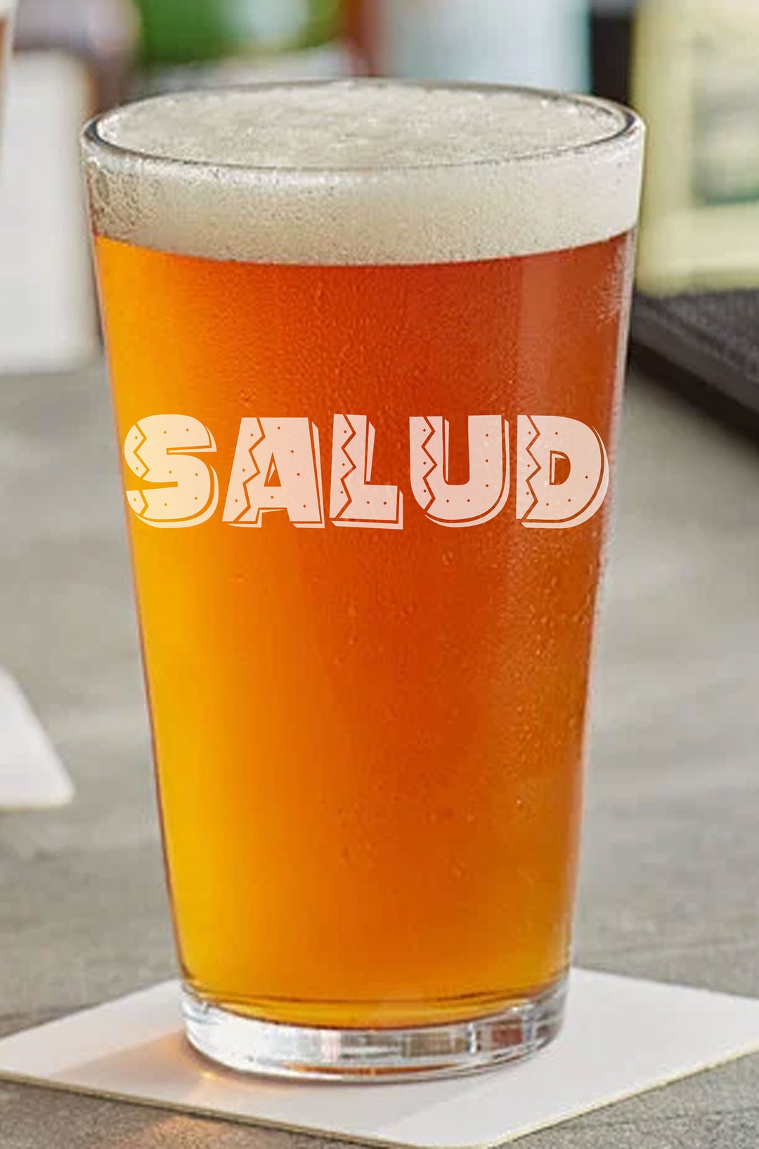 Salud Toast Beer Glass, Gift Glass (multiple Glass Styles Available) - Etsy