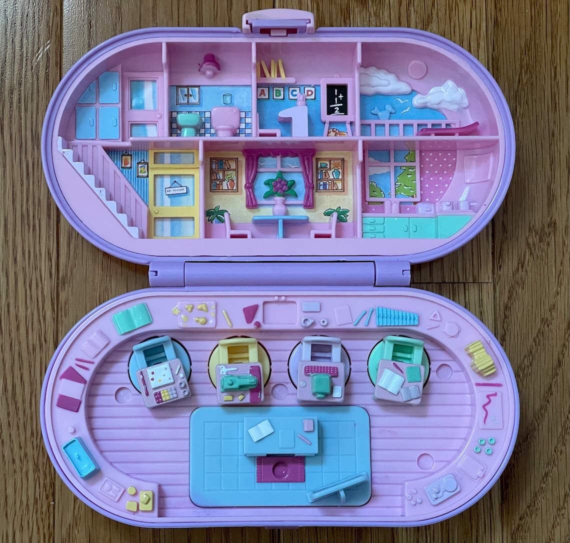 Polly Pocket Stampin School Play Set - Etsy