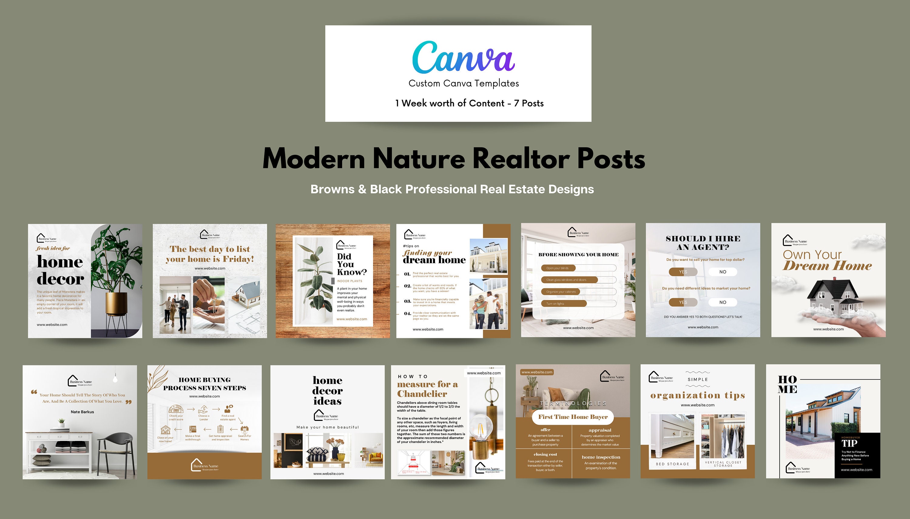 14 Canva Templates for Social Media Content for Real Estate Agents ...