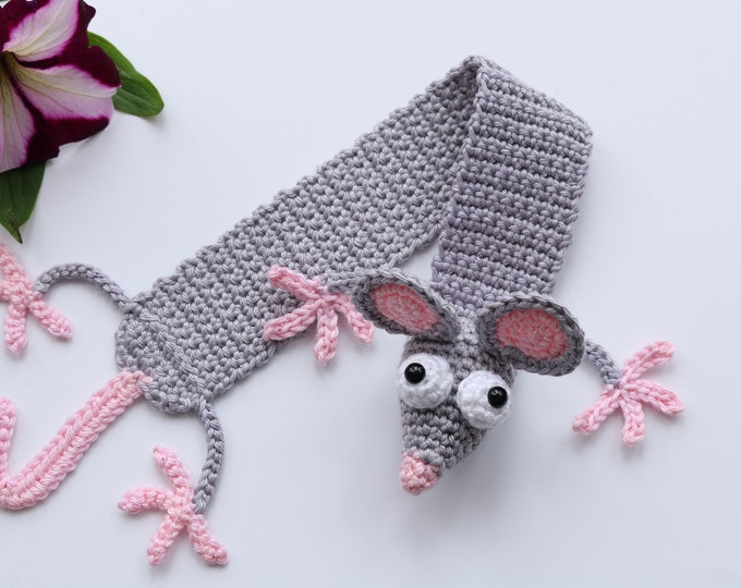 Squashed Rat Bookmark - Etsy UK