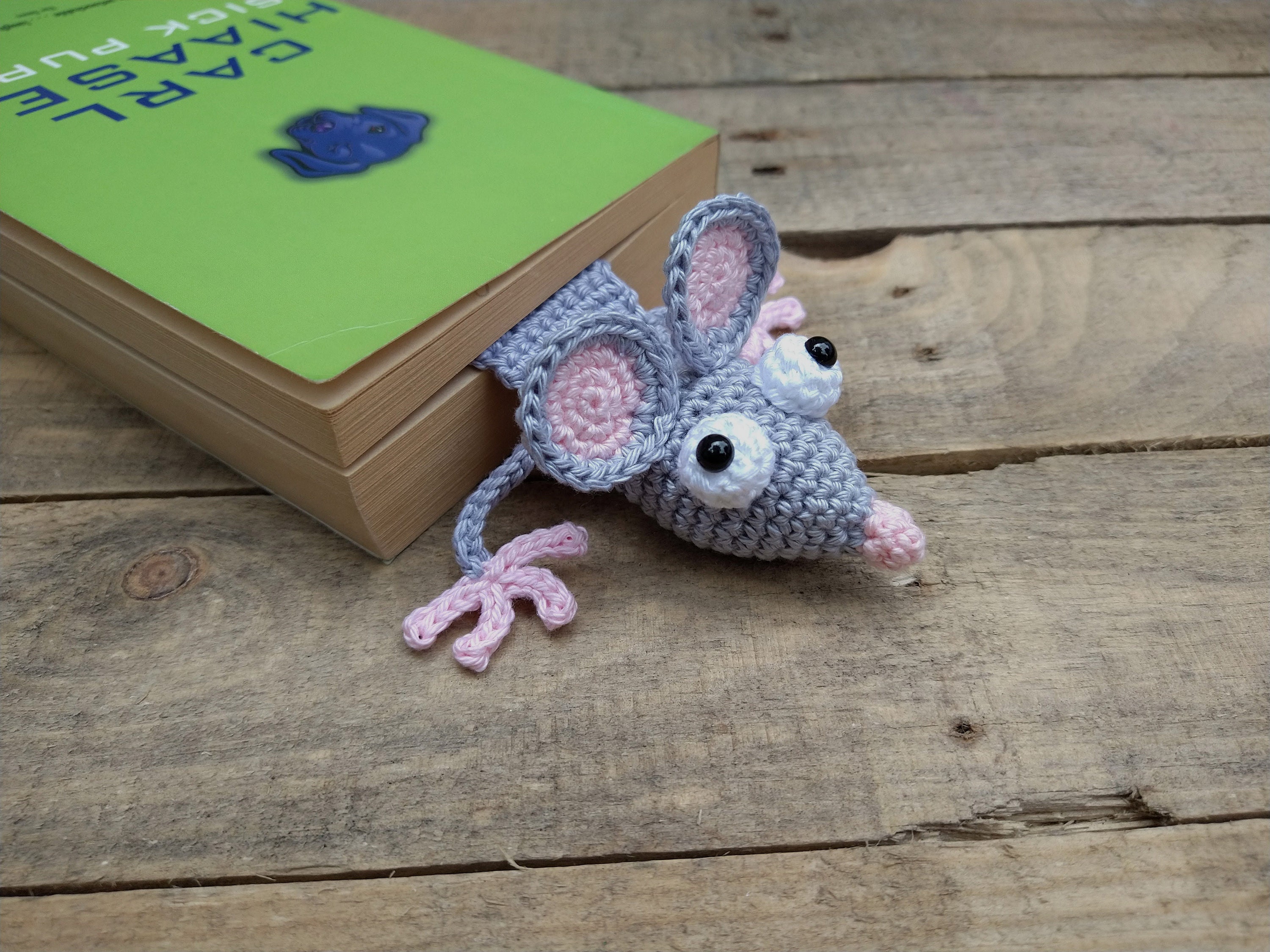 Crochet Rat Bookmark Gift for Readers Squished Rat - Etsy UK