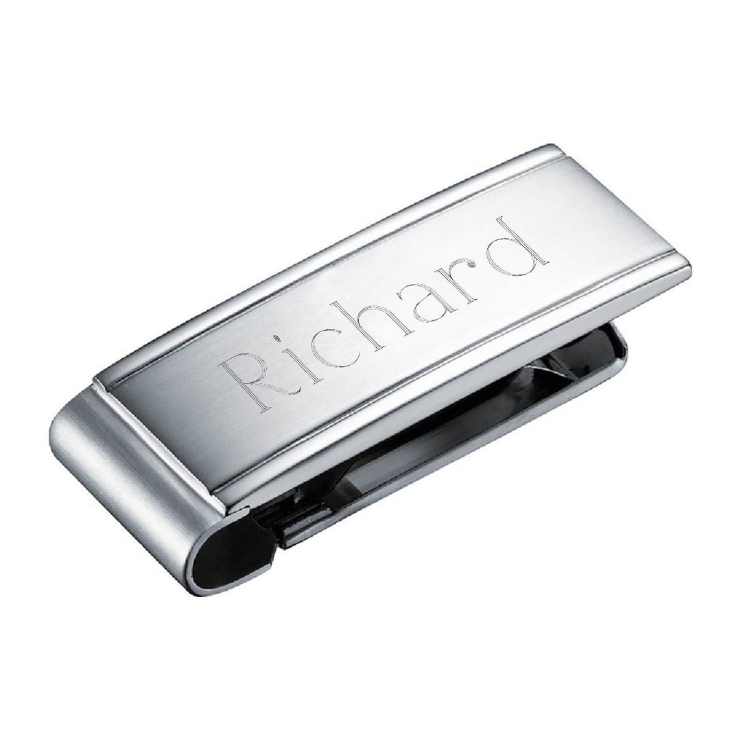 Money Clip Engraved, Engraved Stainless Steel Money Clip, Groomsmen ...