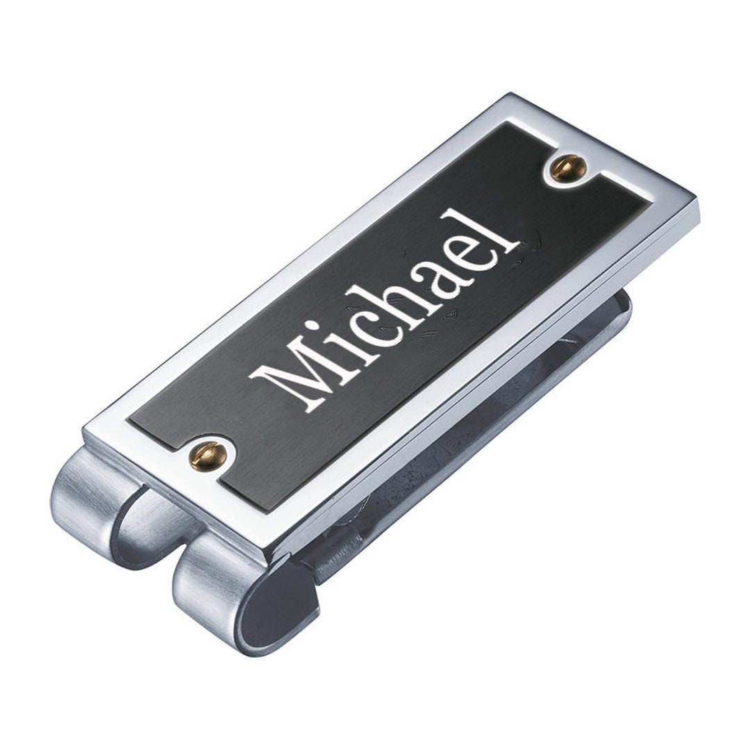 Engraved Black Matte Money Clip: Personalized Stainless Steel Gift - Etsy
