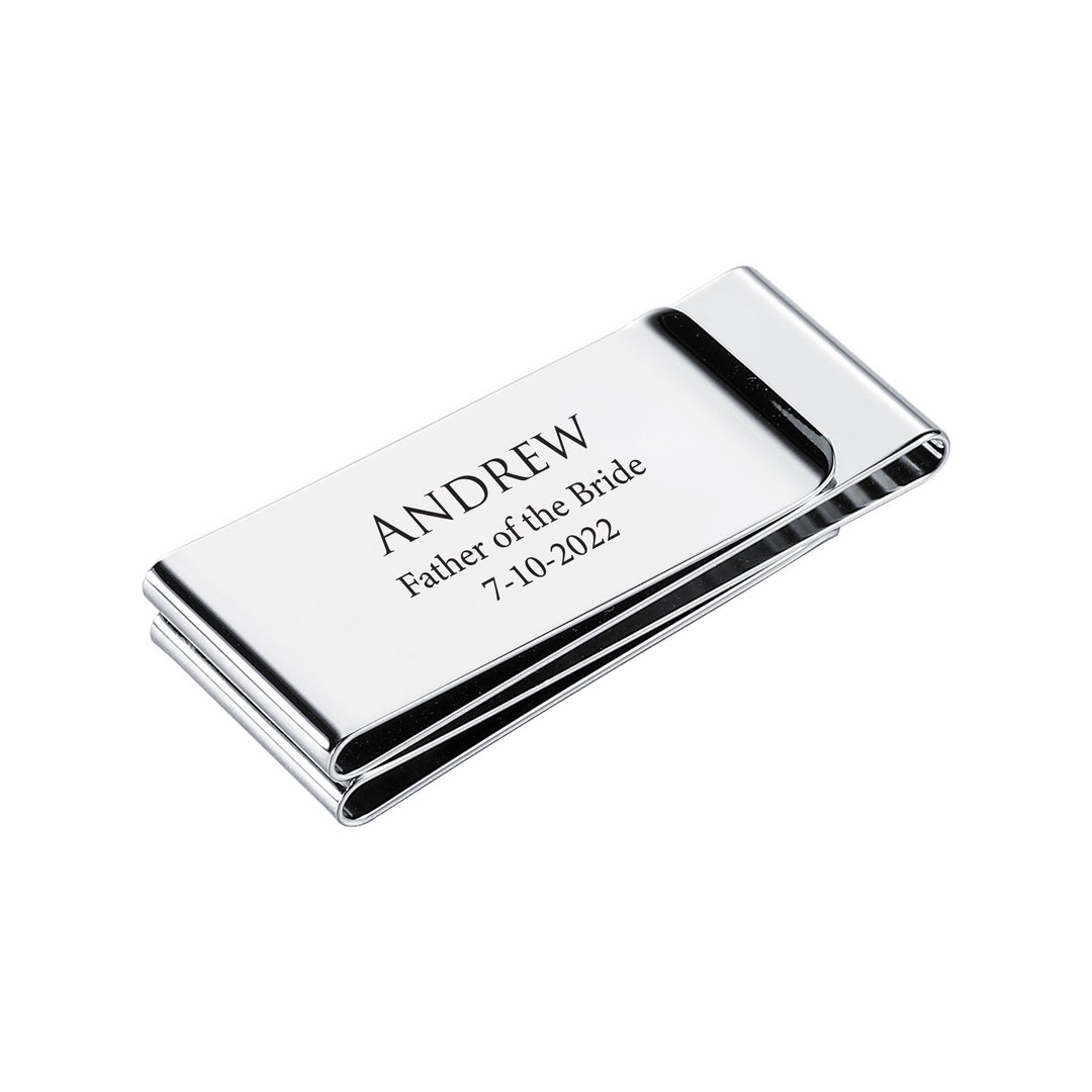 Money Clip Engraved, Double Sided Money Clip Personalized, Money Clips ...