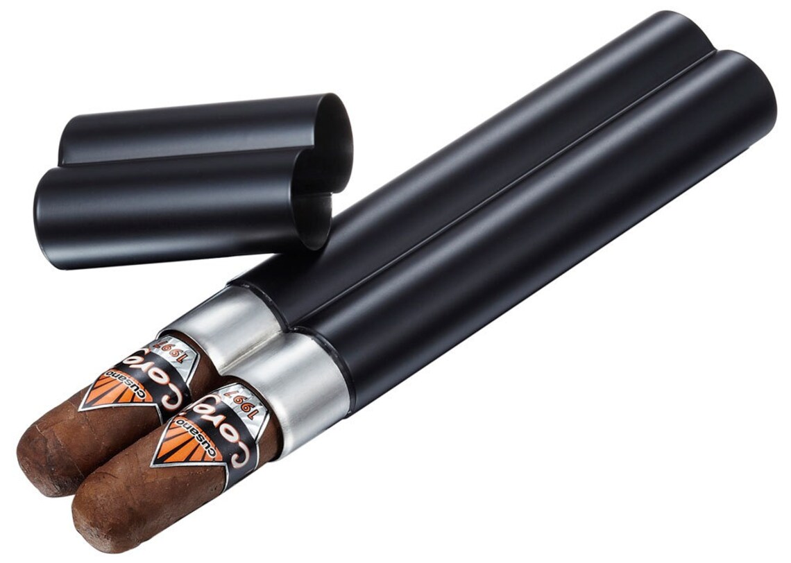Cigar Tube Engraved Black Matte Stainless Steel Cigar Tube - Etsy