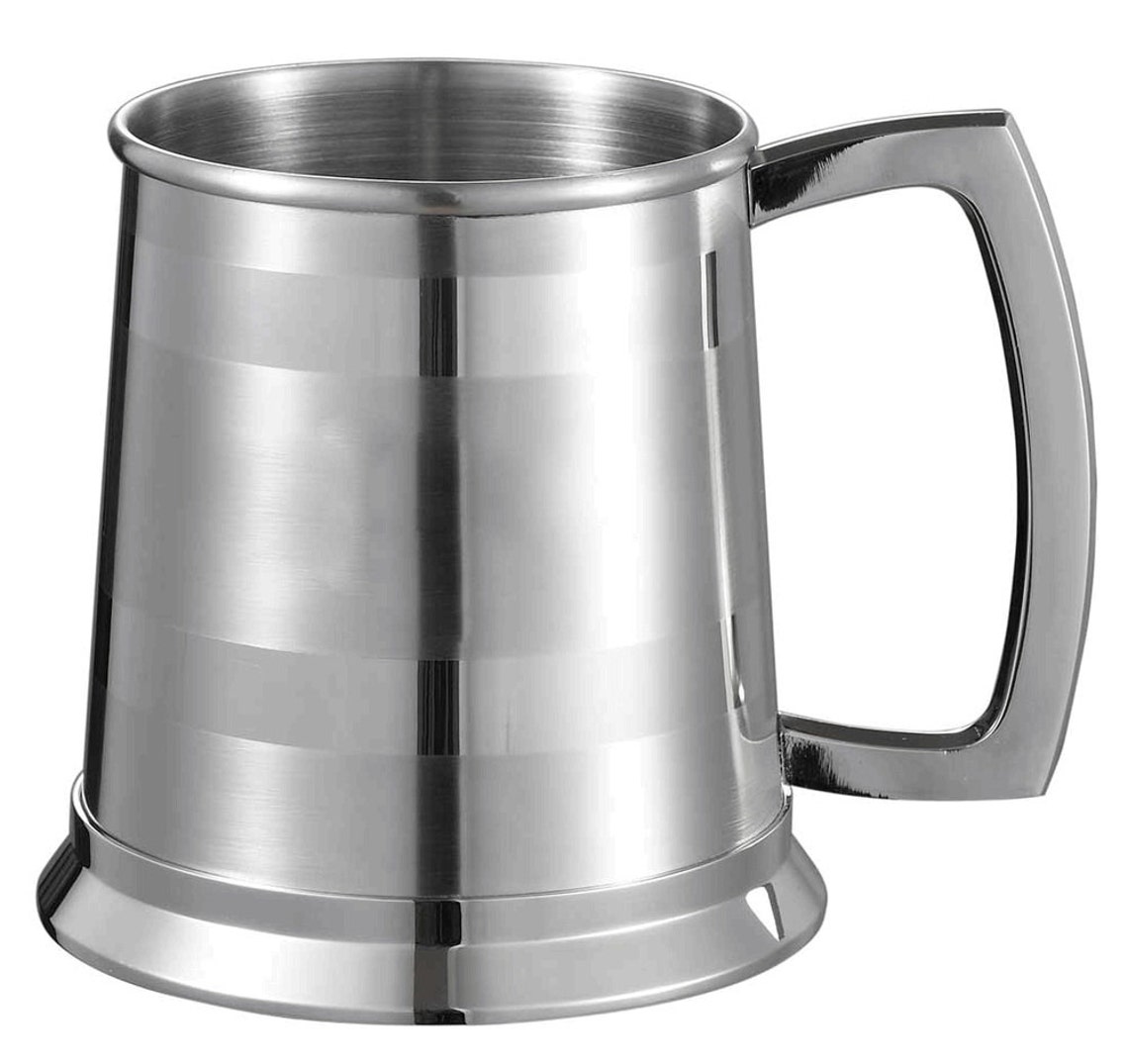 Engraved Beer Mug 16oz Double Stripes Stainless Steel Beer | Etsy