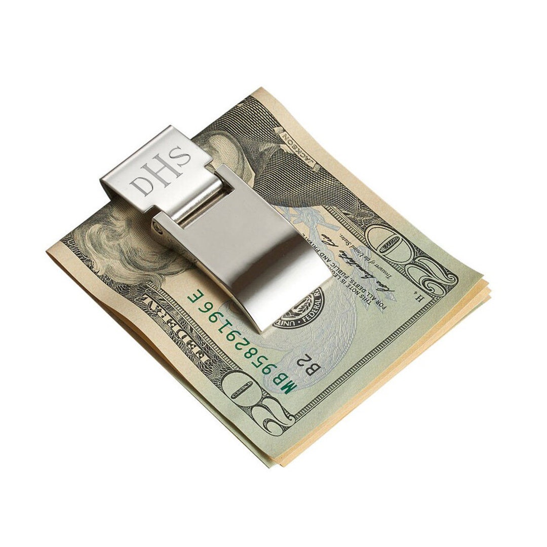 Custom Engraved Hinged Money Clip: Gift for Him, Groomsmen Gift ...